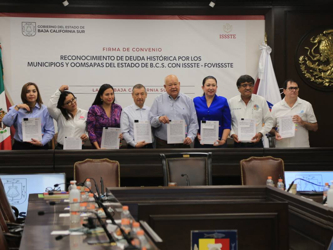 Firma XIV Ayuntamiento de Los Cabos el Convenio de Reconocimiento de la Deuda Histórica por los ...