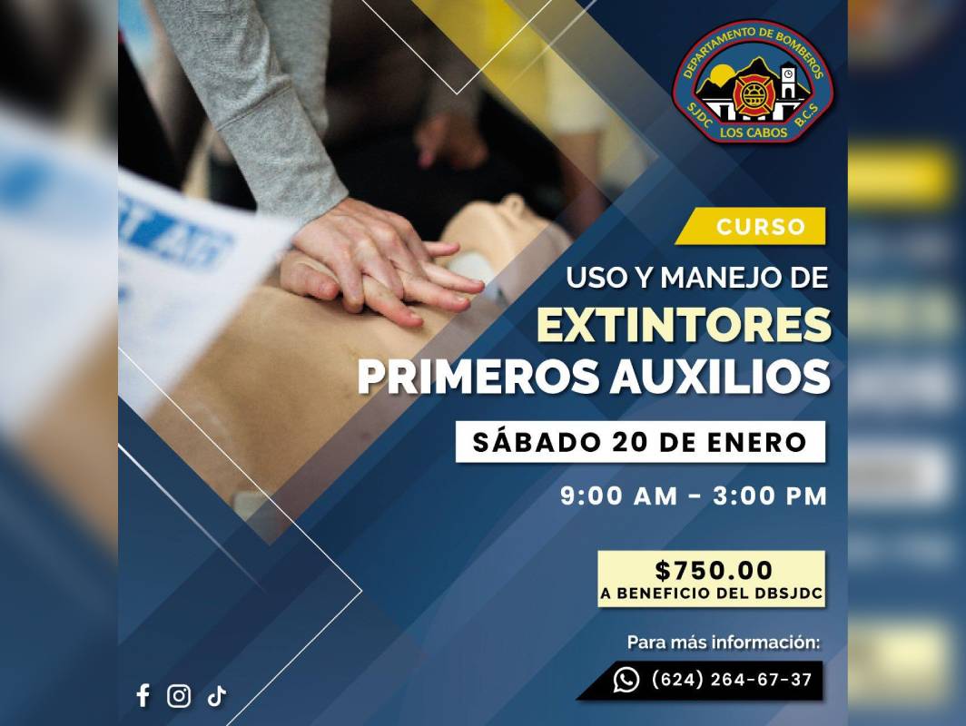 PC Municipal te invita a tomar el curso de primeros auxilios y manejo de extintores - HOY BCS