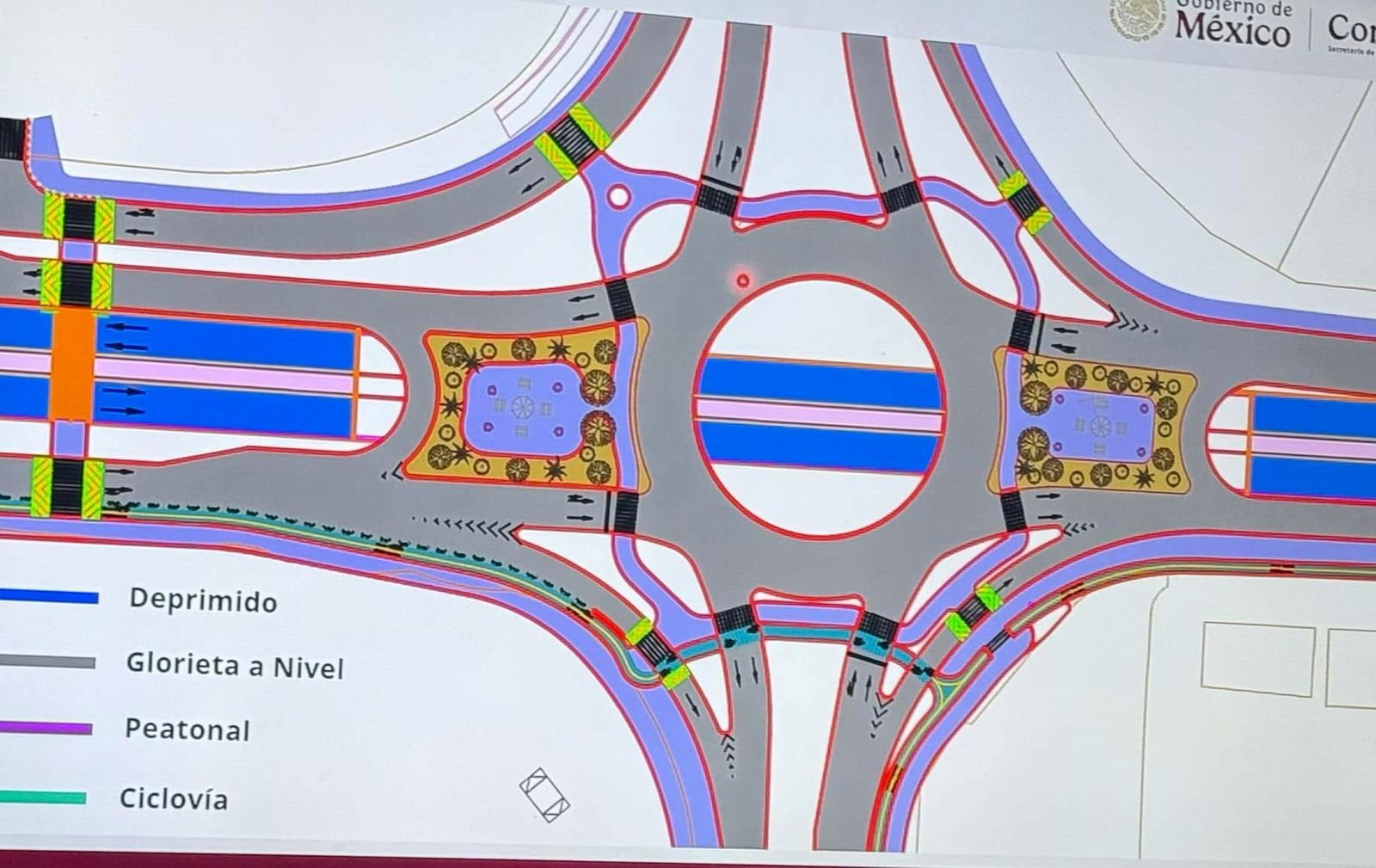Circulación vehicular de paso a desnivel será por debajo de Glorieta de ...